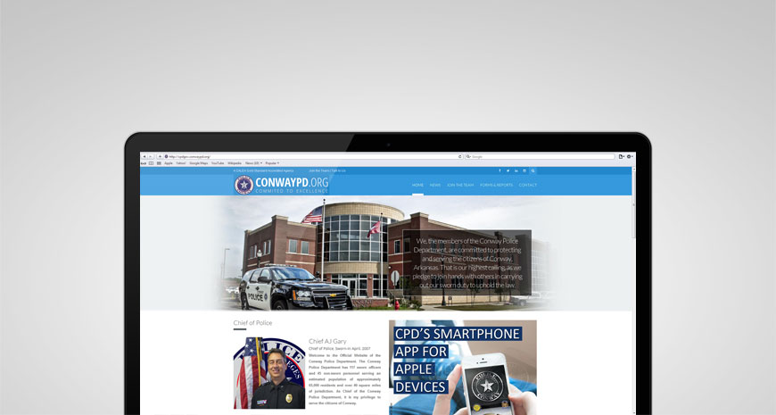 ConwayPD.org has a Fresh, New Look and Features - Conway Police Department